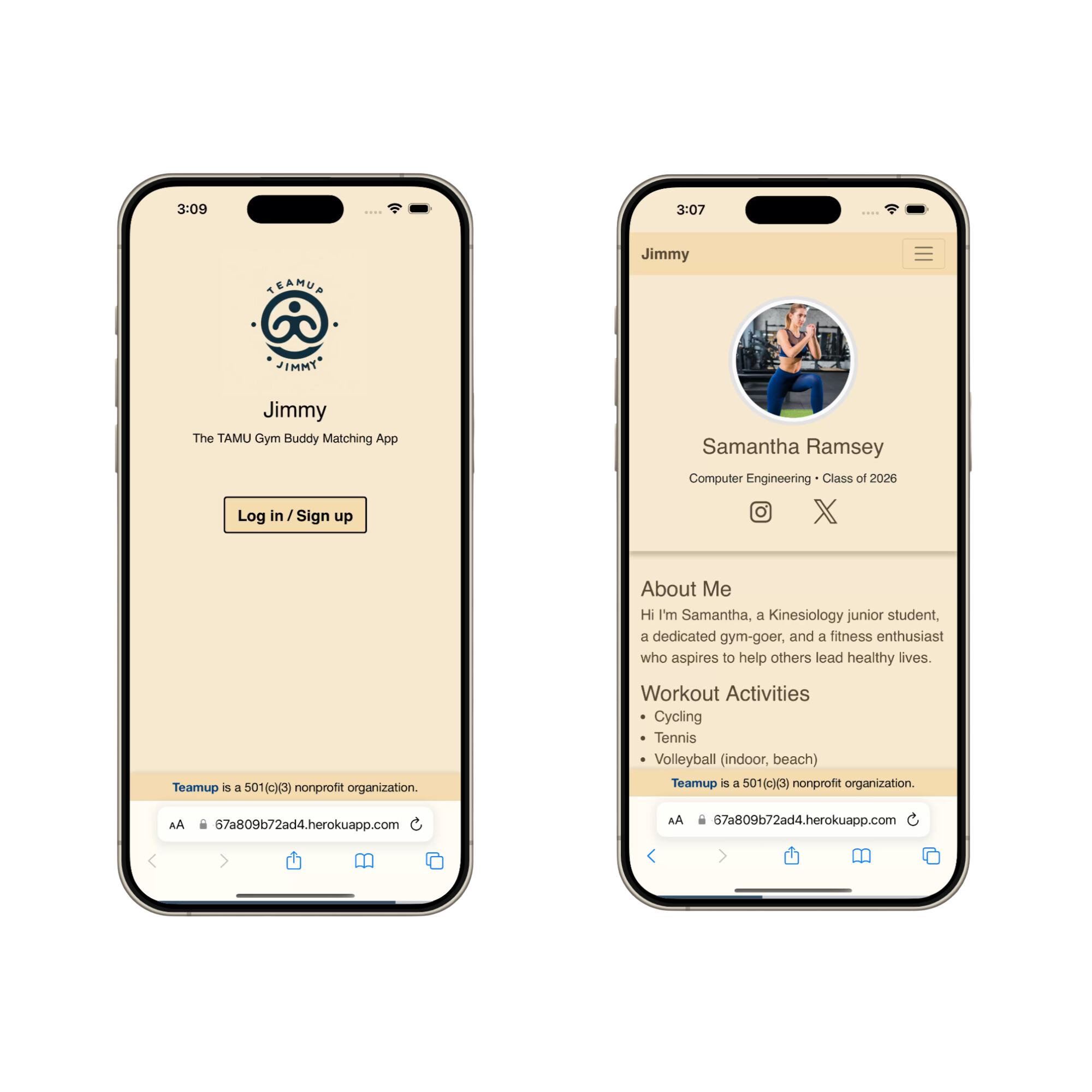 Jimmy - The Gym Buddy Finder App - Teamup